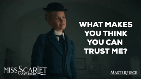 You Can Trust Me GIF by MASTERPIECE | PBS - Find & Share on GIPHY