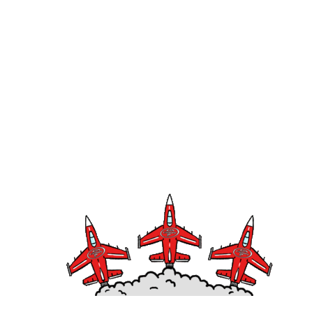 Flying Air Force Sticker by GOODSTUPH for iOS & Android | GIPHY