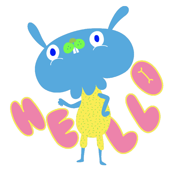 Bunny Hello Sticker by curly_mads for iOS & Android | GIPHY
