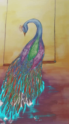 Watercolor Peacock GIFs - Get the best GIF on GIPHY