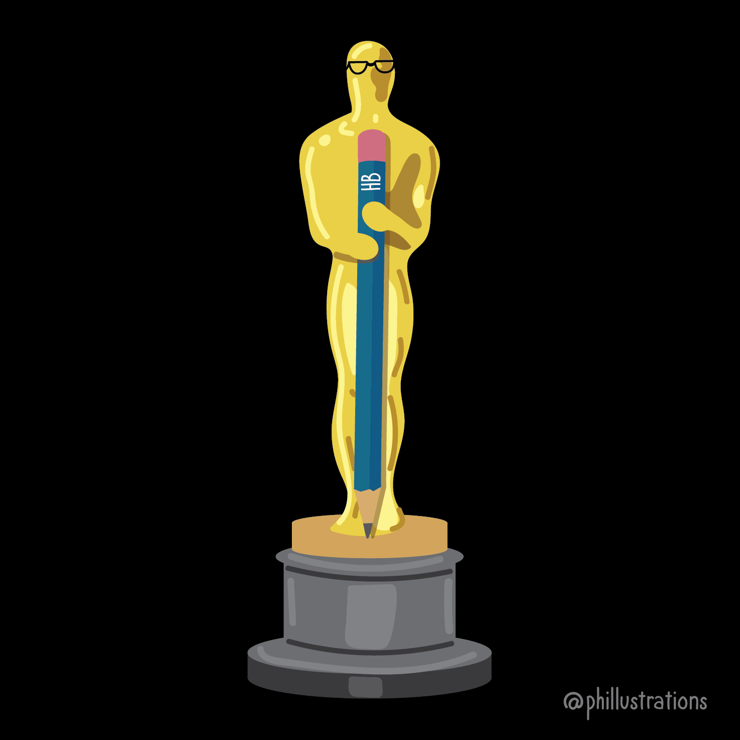 Academy Awards Illustration GIF - Find & Share on GIPHY