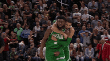 Boston Celtics Hug GIF by NBA - Find & Share on GIPHY