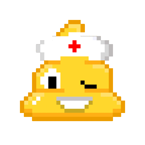 Pixel Shitting Sticker by Poopies.io for iOS & Android | GIPHY