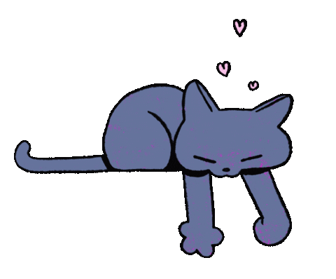 Cat Hearts Sticker by Chloe the Illustrator for iOS & Android | GIPHY