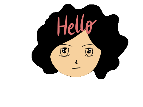 Girl Hello Sticker for iOS & Android | GIPHY