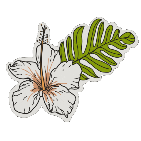 Flower Hawaii Sticker for iOS & Android | GIPHY