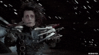 Edward Scissorhands Snow Gif