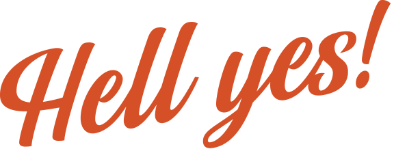 Hell Yes Sticker by M Rock Creative for iOS & Android | GIPHY