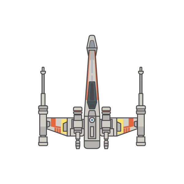 Star Wars Loop Sticker by Dave Gamez for iOS & Android | GIPHY