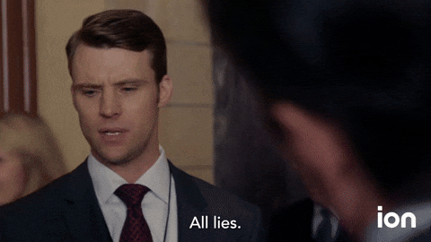 Liar Lying GIF by ION - Find & Share on GIPHY