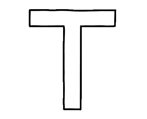 Letter T Sticker by Daniela Nachtigall for iOS & Android | GIPHY