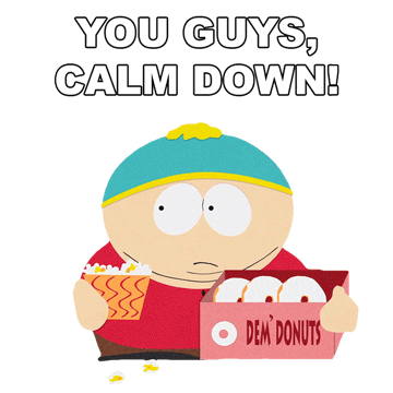 Chill Calm Down Sticker by South Park for iOS & Android | GIPHY