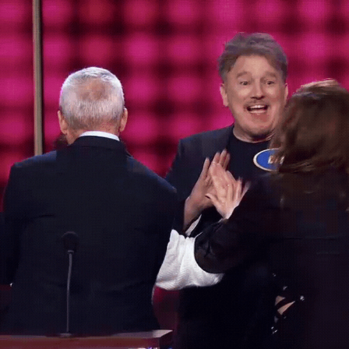 Happy Celebrity Family Feud GIF by ABC Network - Find & Share on GIPHY