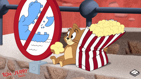 Tom And Jerry Popcorn GIF by Boomerang Official - Find & Share on GIPHY