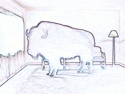 Animation Bison GIF by weinventyou - Find & Share on GIPHY