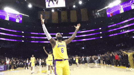 Lebron James Dunk Lakers Gif