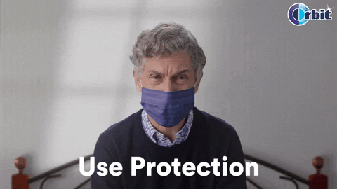 Mask Protect GIF by ORBIT Gum - Find & Share on GIPHY