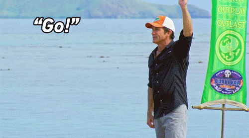 Jeff Probst Water By Cbs Find And Share On Giphy