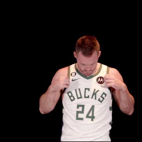 Pat Connaughton Sport GIF by Milwaukee Bucks - Find & Share on GIPHY