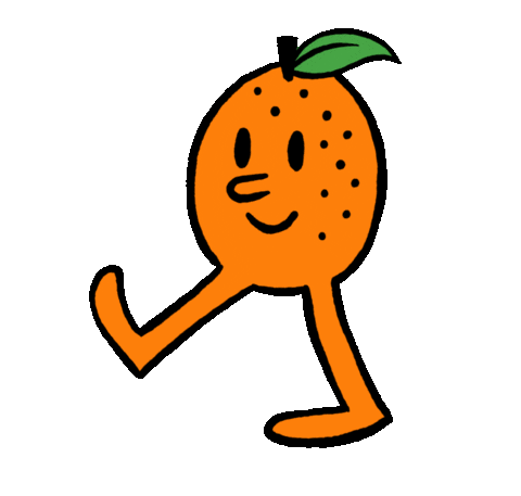 Juicing Orange Juice Sticker by Emily Redfearn for iOS & Android | GIPHY