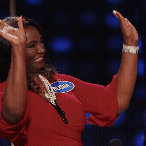 Happy Celebrity Family Feud GIF by ABC Network - Find & Share on GIPHY