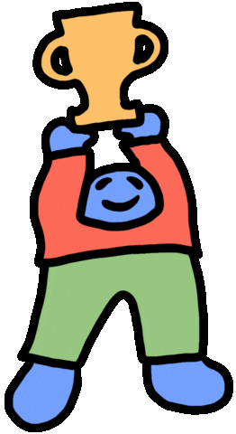 Happy First Place Sticker by Ruppert Tellac for iOS & Android | GIPHY