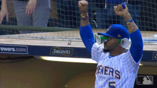 Milwaukee Brewers Cups GIF by MLB - Find & Share on GIPHY