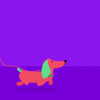 Running Dog Animated Gif