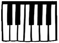 Clavier Musical Gif Keyboard Piano Animated Icon