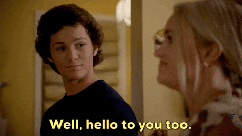Well-hello-to-you-too GIFs - Get the best GIF on GIPHY