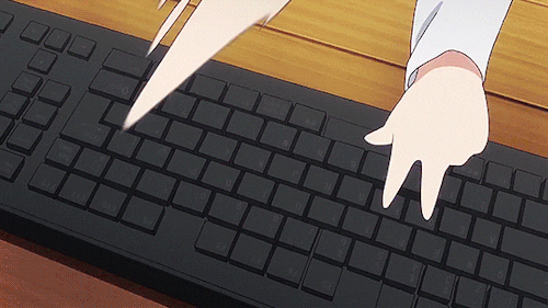 Anime Typing Gif
