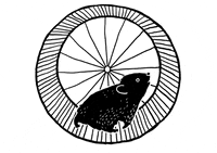 Gif De Rueda De Hámster Girando Hamster En Rueda: Video De Stock