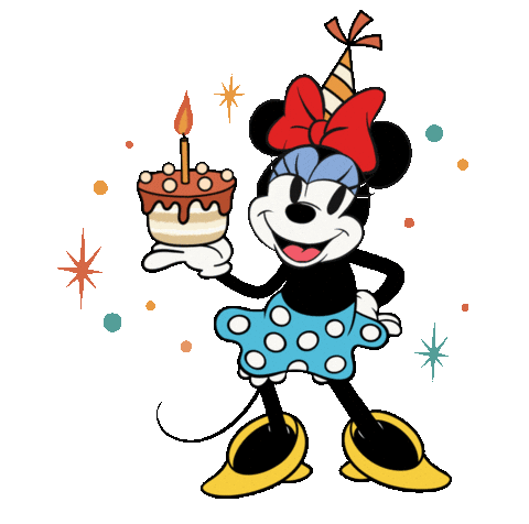 Excited Happy Birthday Sticker by Mickey Mouse for iOS & Android | GIPHY
