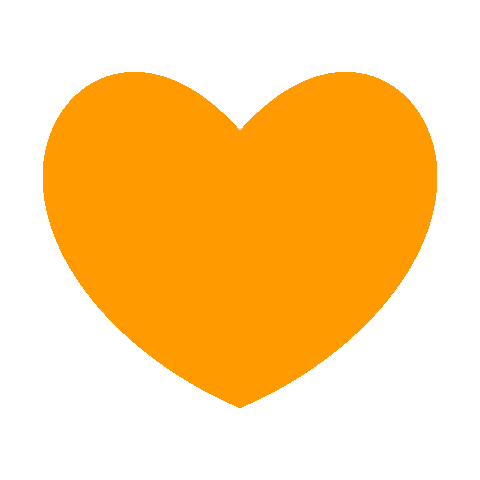 Heart Orange Sticker for iOS & Android | GIPHY