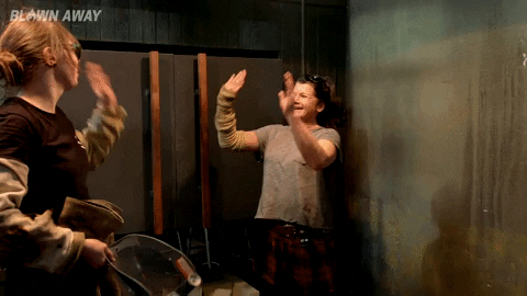 Double High Five GIFs - Get the best GIF on GIPHY