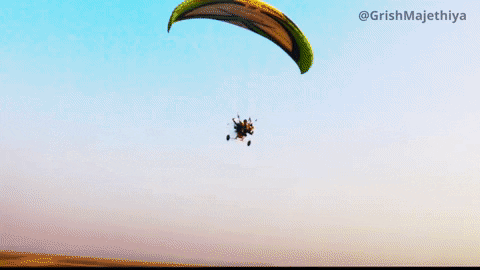 Paragliding Paramotor GIF by Grish Majethiya - Find & Share on GIPHY