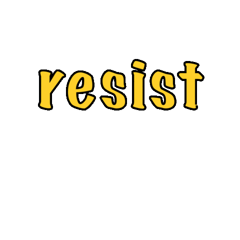 Resist Rise Up Sticker for iOS & Android | GIPHY