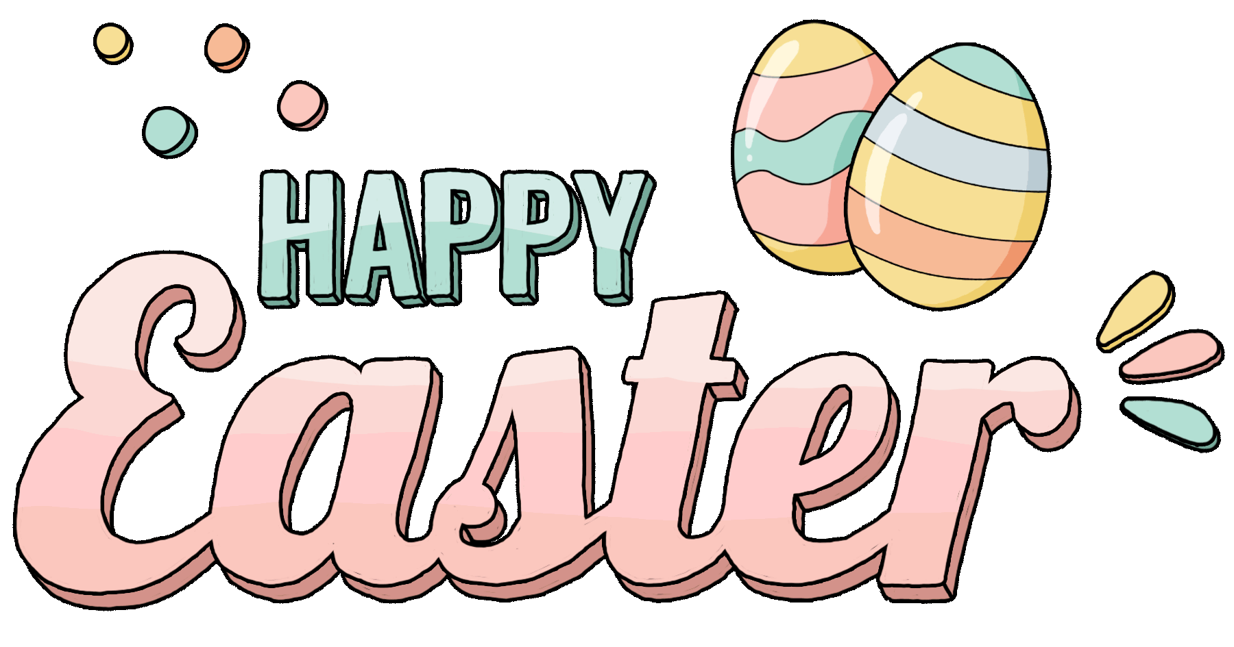 Easter Eggs Text Sticker by Studio Neuhaus for iOS & Android | GIPHY
