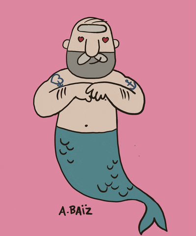 Mister Mermaid ! by Alejandra Baiz | GIPHY