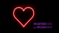 Animated Neon Hearts Gif