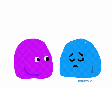 Sad Hugs GIF by Debbie Ridpath Ohi - Find & Share on GIPHY