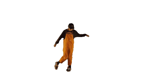 Orange Happy Dance Sticker by UFO Network for iOS & Android | GIPHY