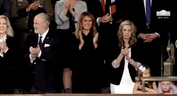 Melania Trump Applause GIF by GIPHY News - Find & Share on GIPHY