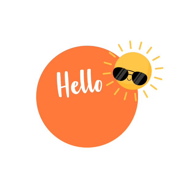 Sunshine Hello Sticker by Profuse for iOS & Android | GIPHY