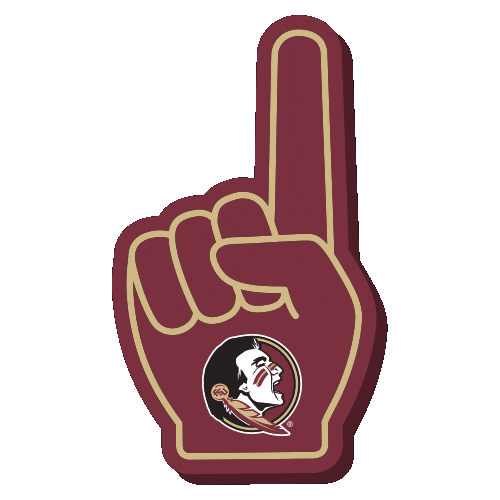 Florida State Fsu Sticker by College Colors Day for iOS & Android | GIPHY