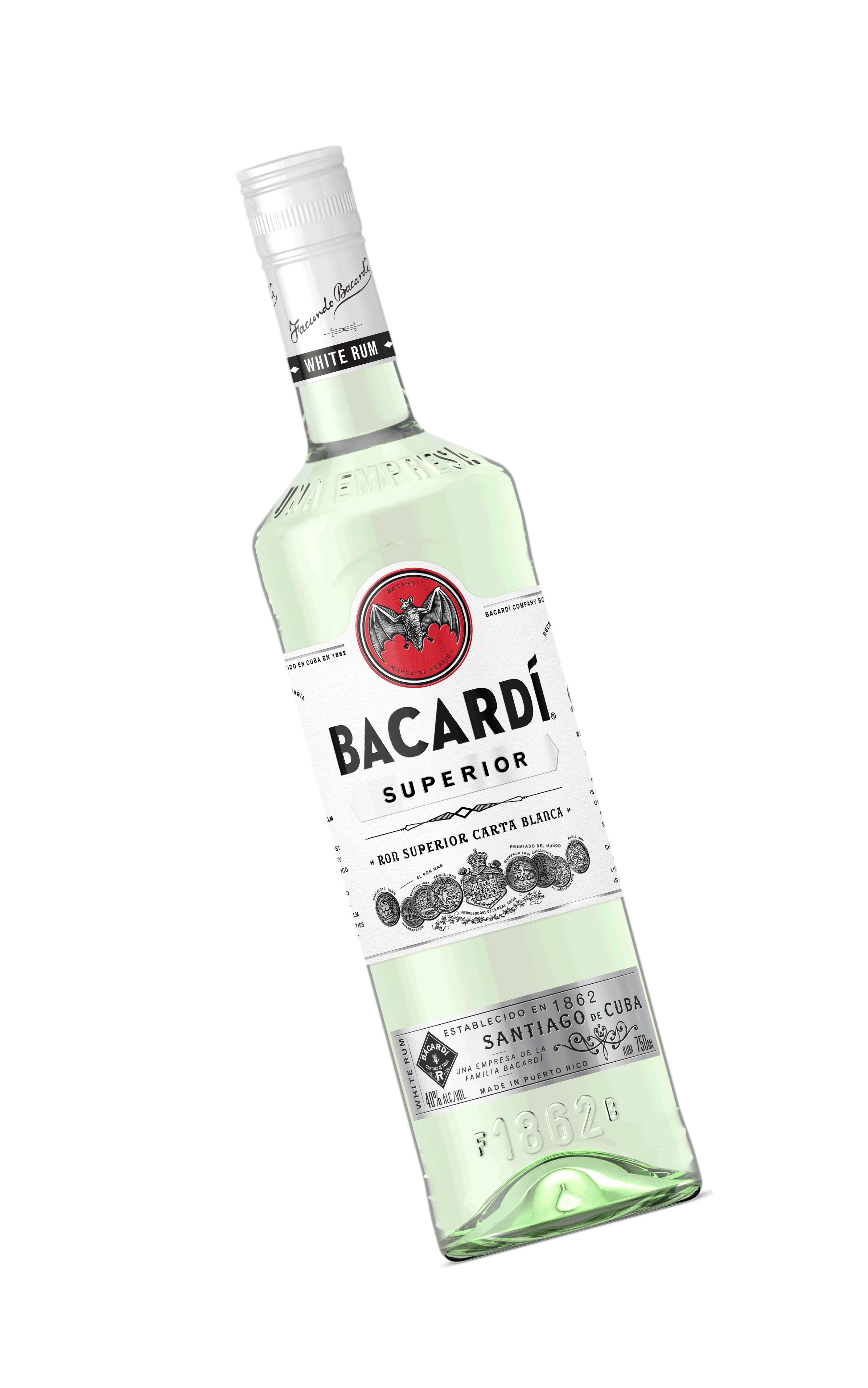 Bacardi Superior Bottle Sticker by Bacardi for iOS & Android | GIPHY
