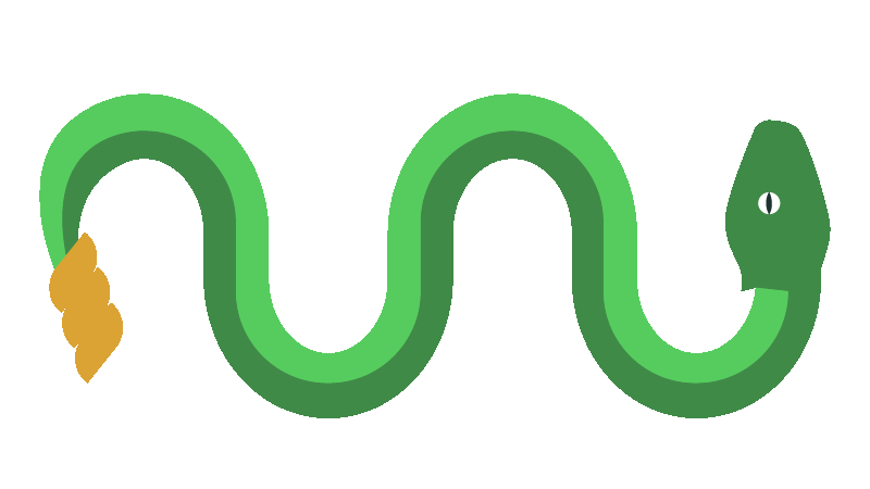 Green Snake Sticker by Hunt Adkins for iOS & Android | GIPHY
