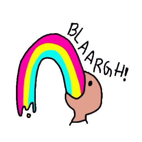Vomit Rainbow Gif