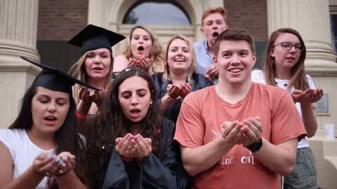 Glitter Graduation GIF by Roanoke College - Find & Share on GIPHY