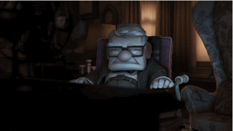 Carl Fredricksen Chill GIF by Disney Pixar - Find & Share on GIPHY